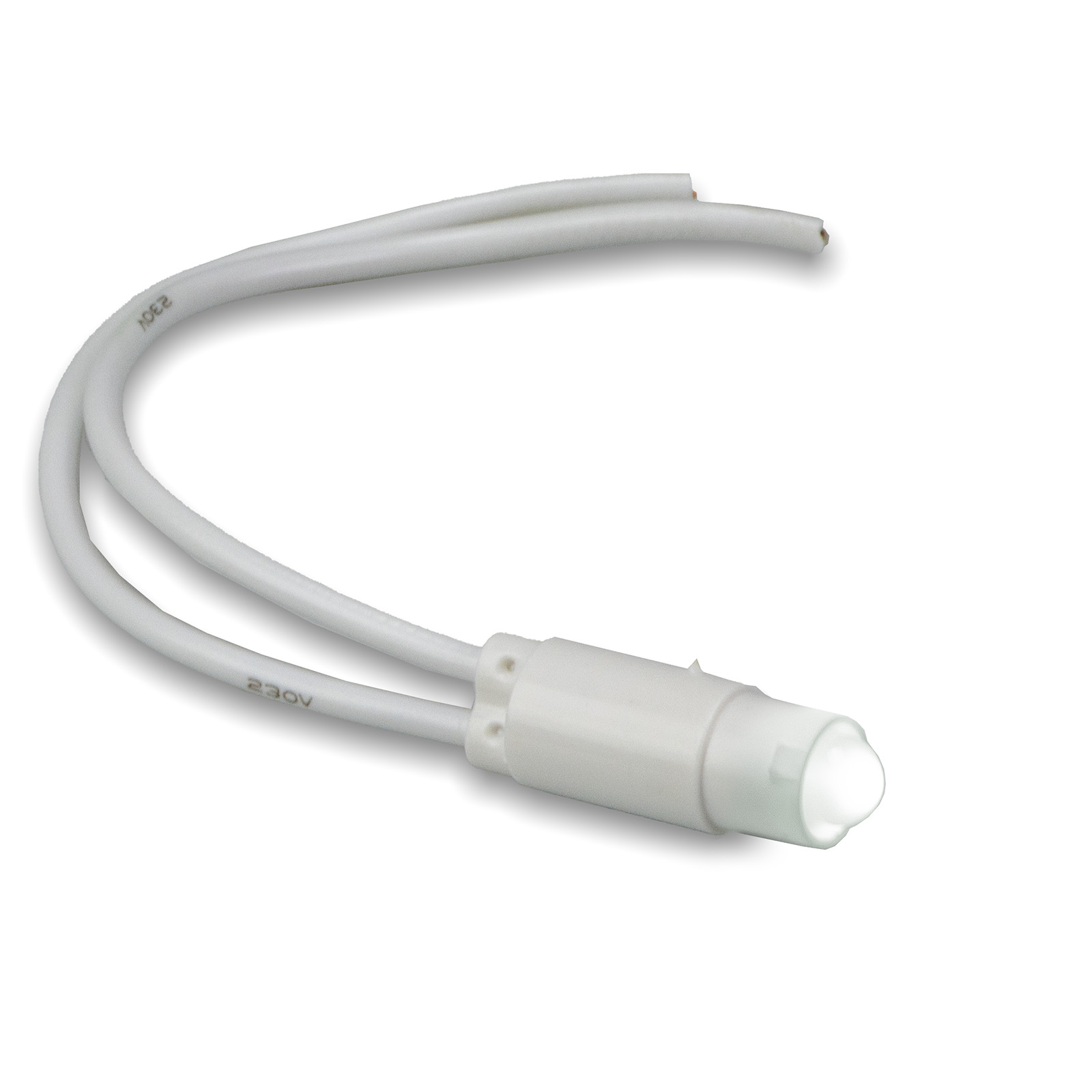 120/230V mini led lamp with wires, White - Master