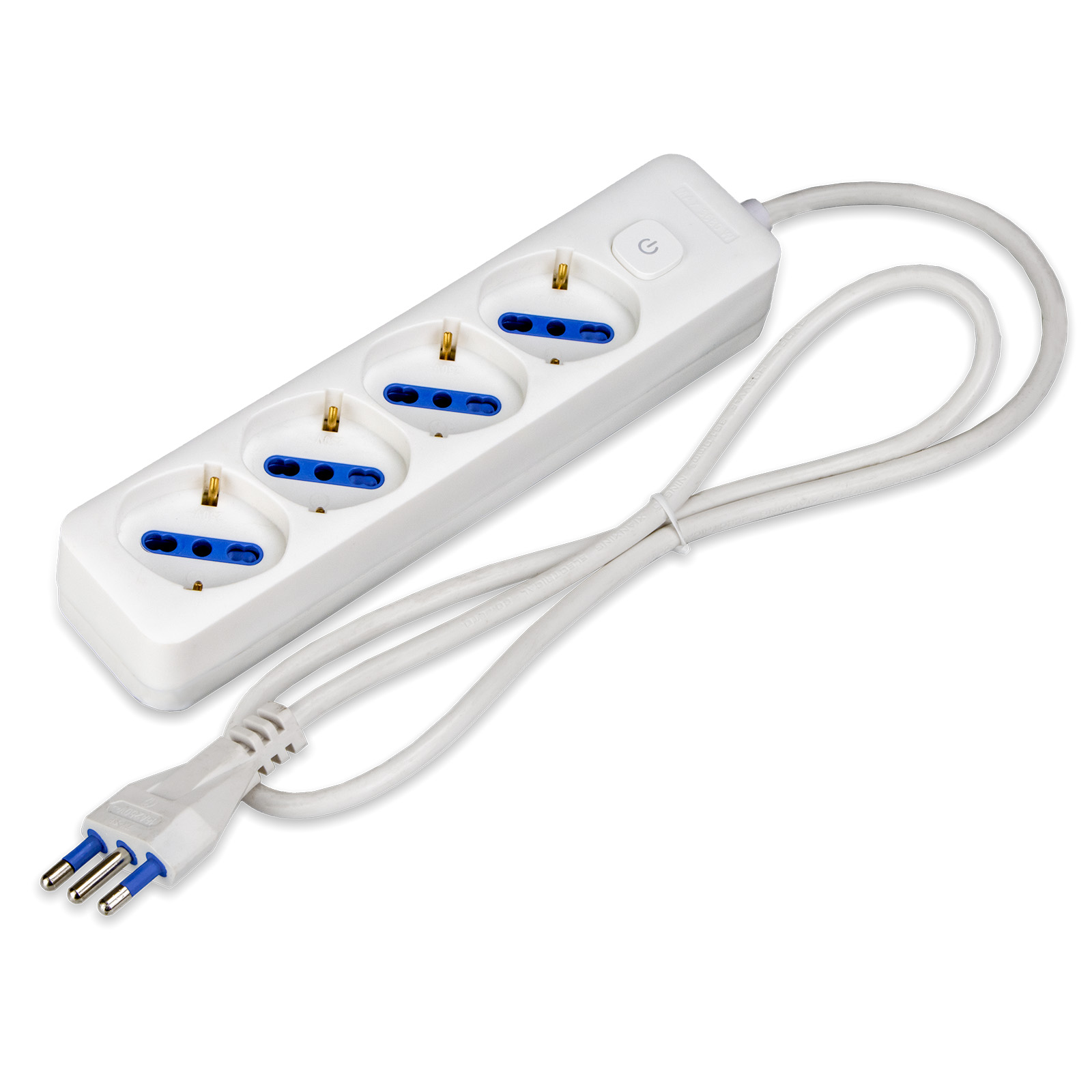 4 outlets Schuko multisockets w.switch - Master